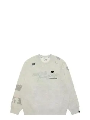 AAPE BY *A BATHING APE® Appliqué-patch Sweatshirt - Grey
