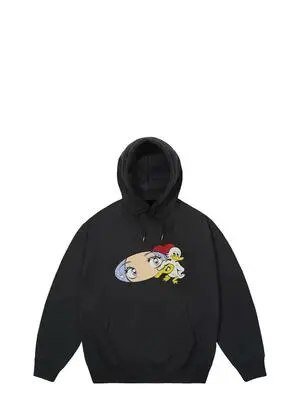 PALACE Graphic Print Hoodie - Black