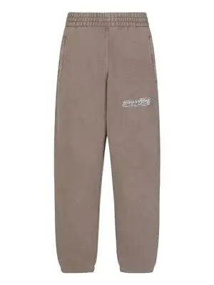 Alexander Wang Logo-patch Track Pants - Neutrals