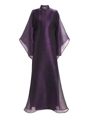 TALLER MARMO Organza Surratt Maxi Kaftan - Purple