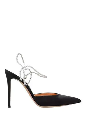 GIANVITO ROSSI 12mm Pointed-toe Heel Sandals - Black
