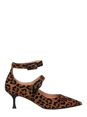 GIULIANO GALIANO Leopard-Print Buckle Pumps