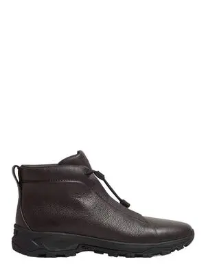 Zegna Triple Stitch Vetta Boots - Brown