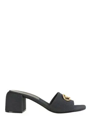 SERGIO ROSSI 55mm Block Heel Sandals - Blue