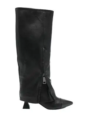 ALCHIMIA 60mm Zip Pointed Boots - Black