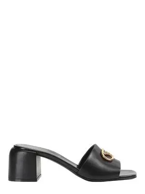 SERGIO ROSSI 55mm Logo-plaque Sandals - Black