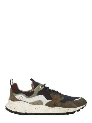 FLOWER MOUNTAIN Logoed Suede Leather Sneakers - Brown