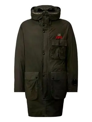 C.P. COMPANY Hooded Pocket Coat - Green