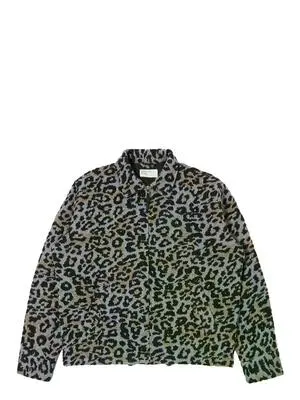 Universal Works Leopard-print Jacket - Blue