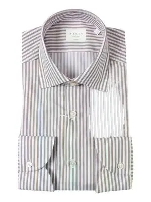 XACUS Striped Cotton Shirt - White