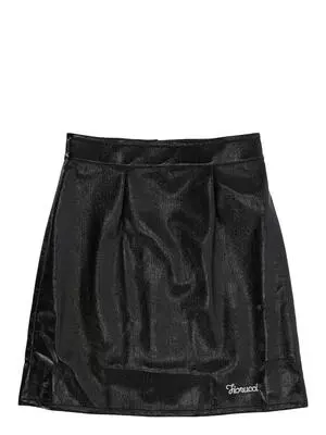 Fiorucci Logo-embroidered Mini Skirt - Black