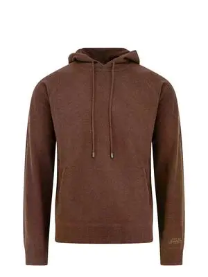 MC2 SAINT BARTH Hoodie With Front Pouch Pocket - Brown