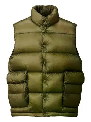 C.P. COMPANY Button-fastening Padded Gilet - Green