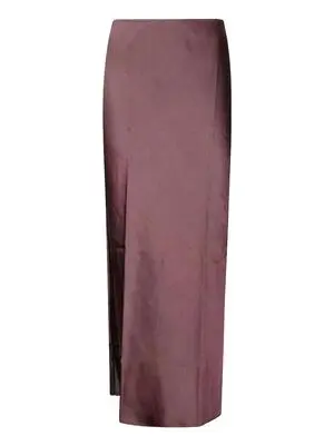 SAMSOE SAMSOE Silk Maxi Skirt - Purple