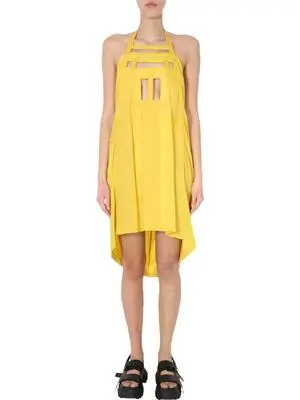 Rick Owens Sleeveless Mini Dress - Yellow