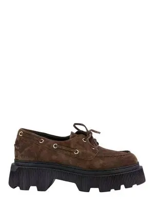 Santoni Platform Lace-up Shoes - Brown