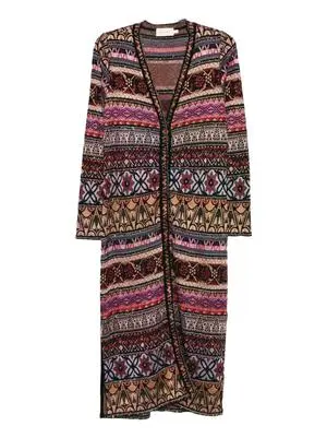 CECILIA PRADO Patterned Cardigan-coat - Black