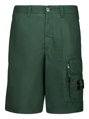 Stone Island Cargo Bermuda Shorts - Green