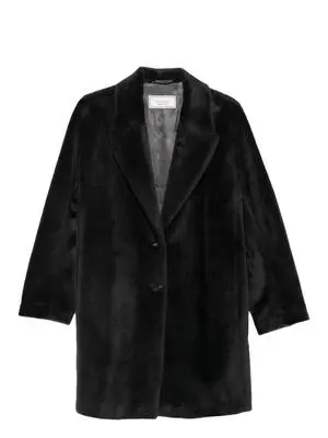 Peserico Single-breasted Coat - Black