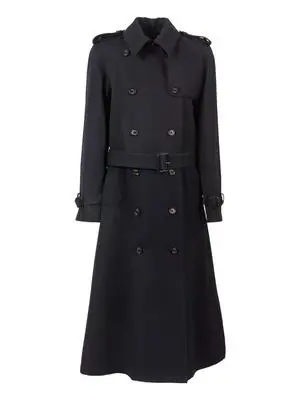 SEALUP Atena Buckle-belt Trench Coat - Blue