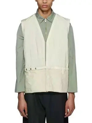 JIL SANDER Belted Back-detail Vest - Neutrals