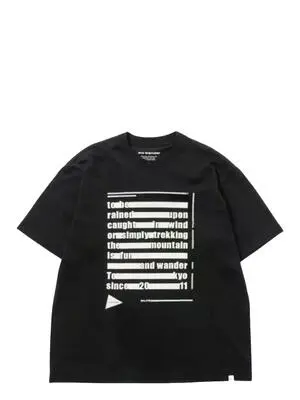 AND WANDER Graphic-print T-shirt - Black