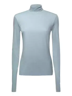 Sportmax Long-sleeve Turtleneck Top - Blue