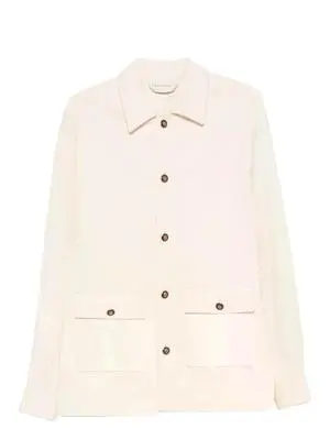 Drole De Monsieur Corduroy Pocket Jacket - Neutrals