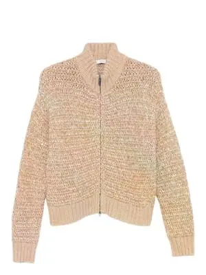 Peserico Zip-fastening Cardigan - Neutrals