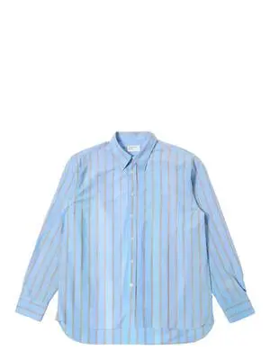 Universal Works Striped Pocket Shirt - Blue