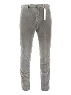 SANTANIELLO Corduroy Trousers - Grey