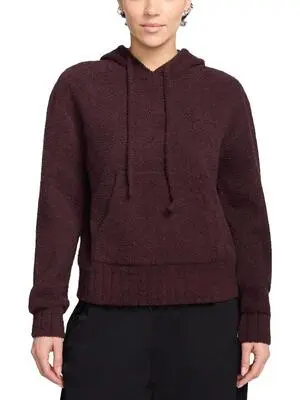 Nike Sportswear Phoenix Oversize Bouclé Hoodie - Burgundy Cherry