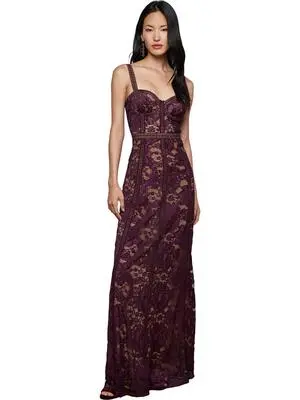 L'AGENCE Laynie Lace Maxi Dress