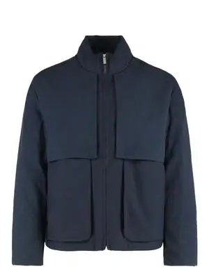 K-WAY Antheo Jacket In Technical Fabric - Blue