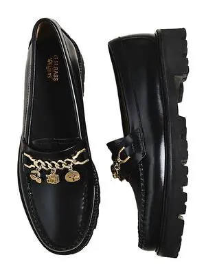 G.H.BASS Weejuns Whitney Charm Loafers - Black
