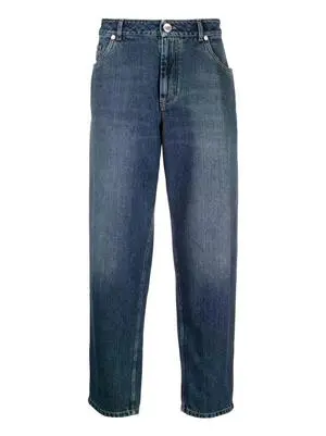 Brunello Cucinelli Straight-leg Denim Jeans - Blue
