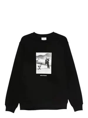 Drole De Monsieur Graphic Print Sweatshirt - Black
