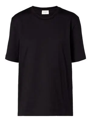 Saint Laurent Crescent Moon Cotton T-shirt - Black