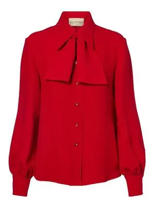 Valentino Garavani Cady Couture Blouse - Red