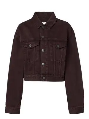AGOLDE Radley Denim Jacket - Burgundy