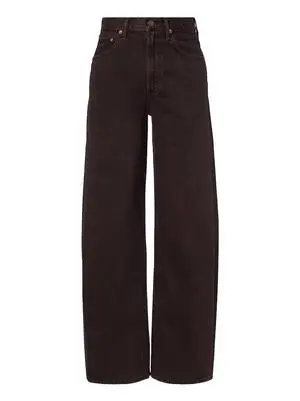 AGOLDE Low Curve Wide-leg Jeans - Brown