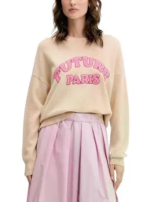 From Future Slogan-detail Sweater - Neutrals