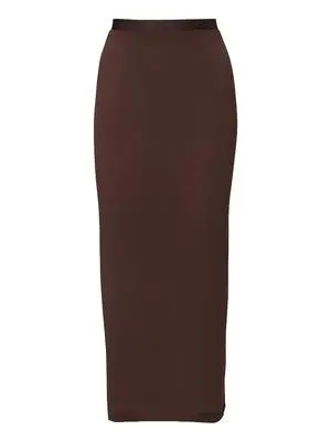 Wardrobe.NYC Sheer Midi Skirt - Brown