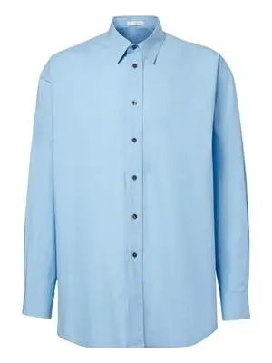 THE ROW Miller Cotton Shirt - Blue