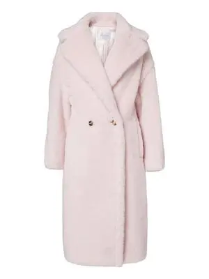Max Mara Alpaca, Wool, And Silk Coat - Pink