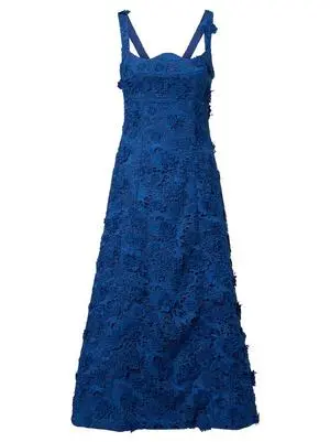 LEO LIN Odette Lace Midi Dress - Blue