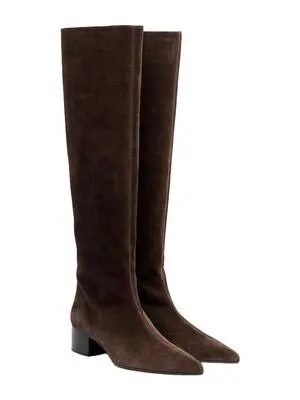 KHAITE Andee Knee-High Suede Boots