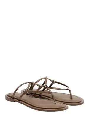 A.emery Nanaka Leather Sandals - Brown