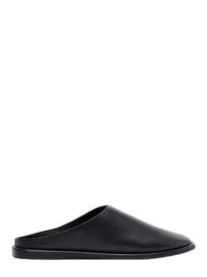 A.emery Spencer Leather Mules - Black