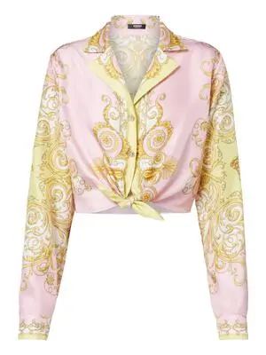 Versace Barocco Silk Twill Shirt - Multicoloured